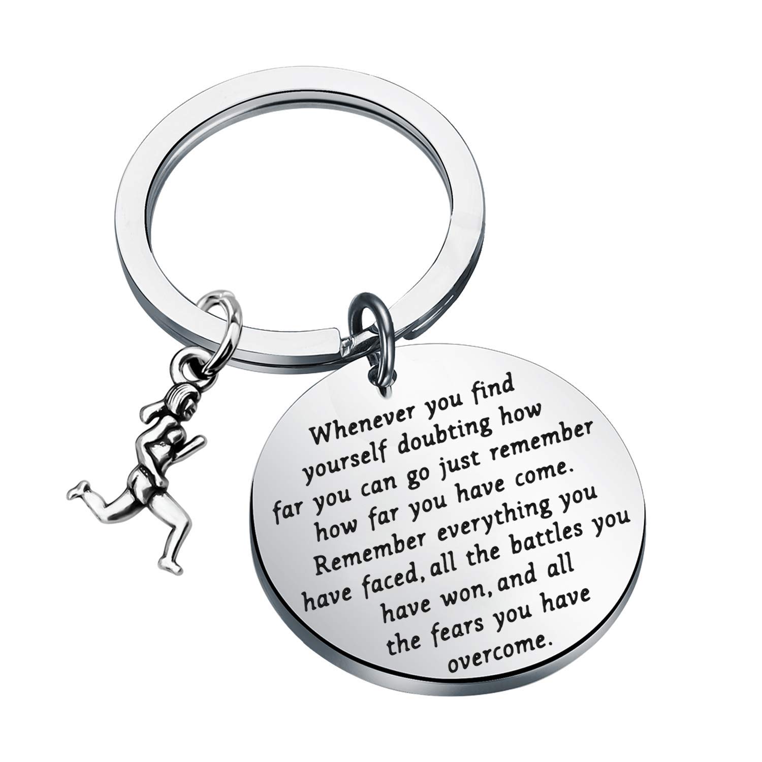 MAOFAED Running Gift Runner Gift Runner Keychain Running Keychain Fitness Gift Athlete Gift Marathon Runner Gift