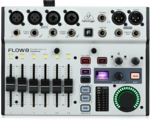 behringer flow 8 8-input digital mixer with bluetooth