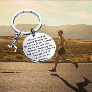 MAOFAED Running Gift Runner Gift Runner Keychain Running Keychain Fitness Gift Athlete Gift Marathon Runner Gift