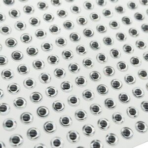 500pcs 5mm Silver 3D Holographic Fishing Lure Eyes 3D Lure Eye 3D Soft Eye 3D Holographic Lure Eye Fly Tying, Jigs, Crafts