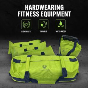 Magna Rex Sandbags for Working Out - Adjustable Sand Bags for Weight Training, Heavy Duty Equipment - 1 Outer Workout Sandbag, 3 Inner Sandbags, and 1 Soft Kettlebell