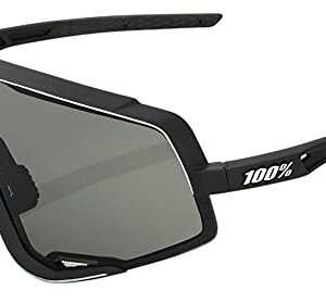 100% Glendale Sport Performance Cycling Sunglasses (SOFT TACT BLACK - Smoke Lens)