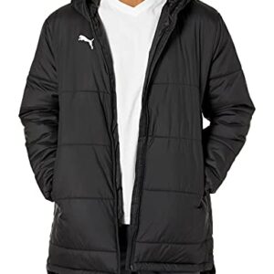 PUMA Men's Bench Jacket, Black/White, S