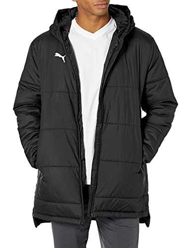 PUMA Men's Bench Jacket, Black/White, S