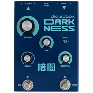 dreadbox darkness stereo reverb effect pedal