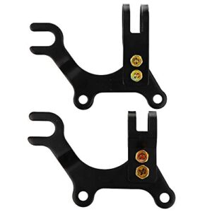 dqitj 2 pack brake bracket adapter mtb bicycle mounting holder 20mm and 31.8mm disc brake bracket bicycle components (160mm)