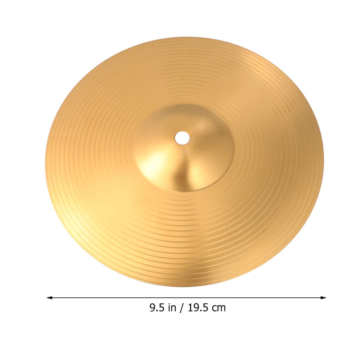 MILISTEN 10 Inch Brass Crash Ride Hi Hat Cymbals Traditional Cymbal for Players Beginners Percussion Music Instrument Parts