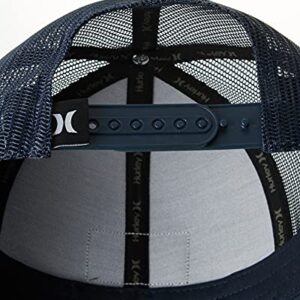 Hurley Men's Caps - Fairway Trucker Mesh Panel Baseball Cap Trucker Hat - Snap Back Hats for Men, Size One Size, Obsidian