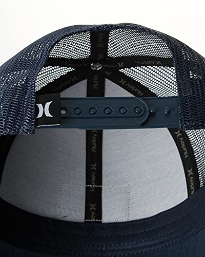 Hurley Men's Caps - Fairway Trucker Mesh Panel Baseball Cap Trucker Hat - Snap Back Hats for Men, Size One Size, Obsidian