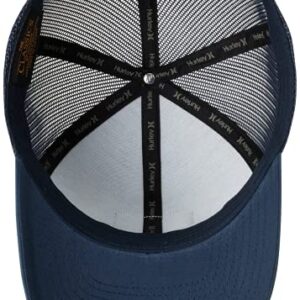 Hurley Men's Caps - Fairway Trucker Mesh Panel Baseball Cap Trucker Hat - Snap Back Hats for Men, Size One Size, Obsidian