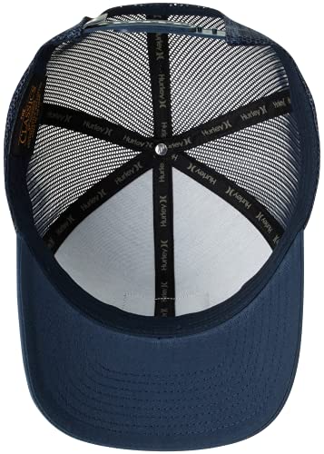 Hurley Men's Caps - Fairway Trucker Mesh Panel Baseball Cap Trucker Hat - Snap Back Hats for Men, Size One Size, Obsidian