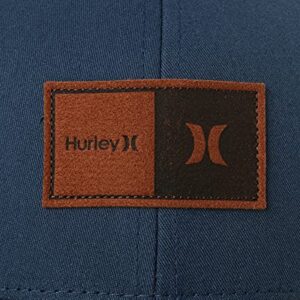 Hurley Men's Caps - Fairway Trucker Mesh Panel Baseball Cap Trucker Hat - Snap Back Hats for Men, Size One Size, Obsidian