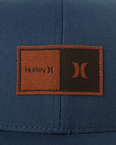 Hurley Men's Caps - Fairway Trucker Mesh Panel Baseball Cap Trucker Hat - Snap Back Hats for Men, Size One Size, Obsidian