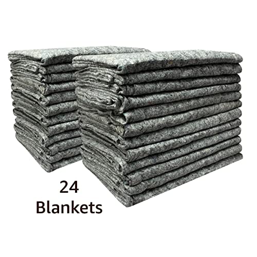 UBMOVE 24 Textile Moving Blankets 54 x 72 Excellent Professional Quality Pad