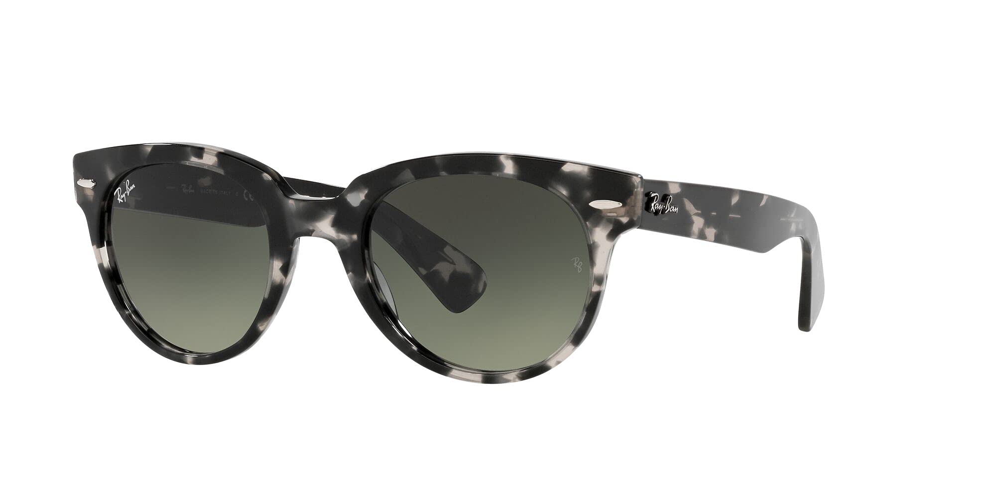 Ray-Ban RB2199 Orion Square Sunglasses, Grey Havana/Grey Gradient Dark Grey, 52 mm