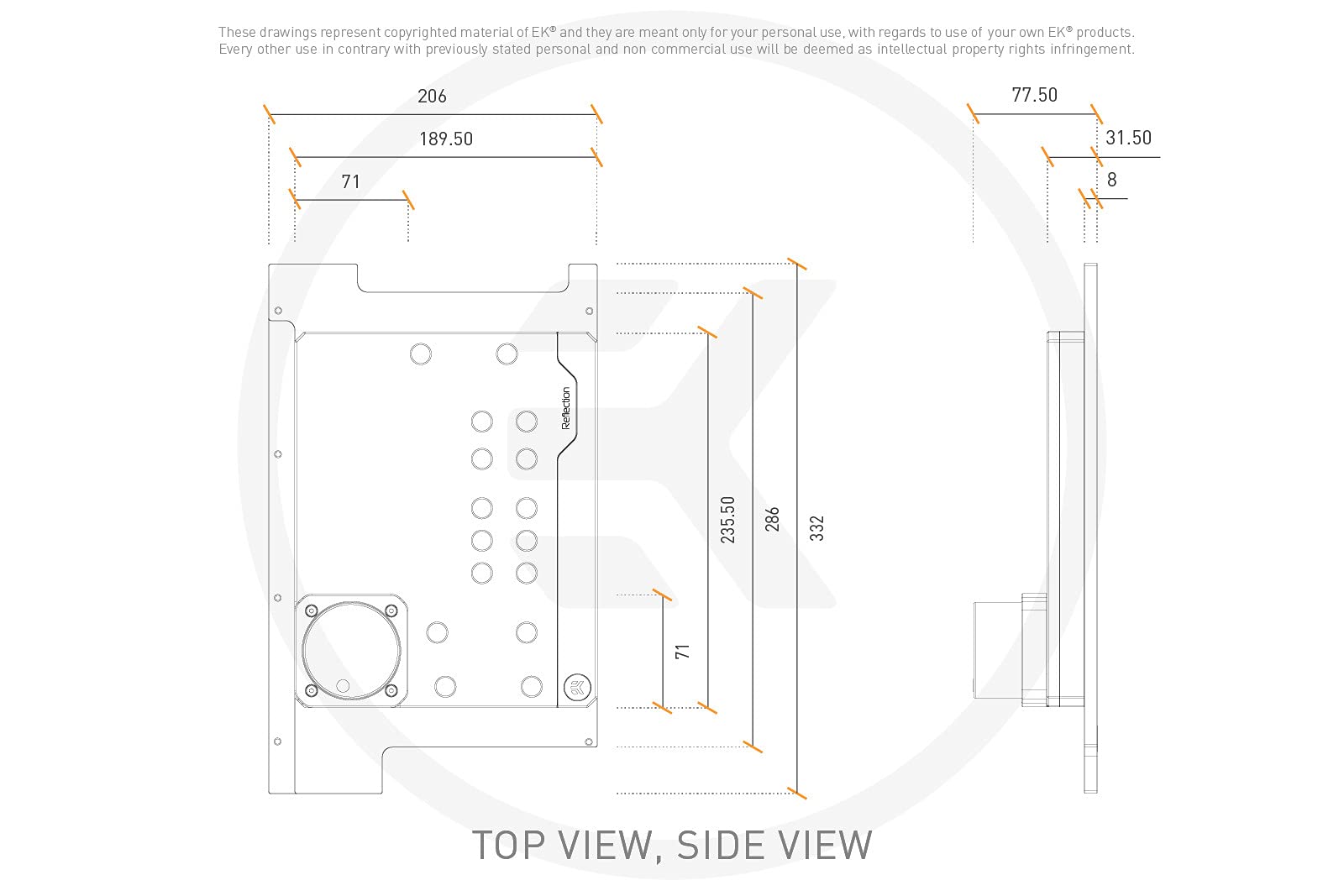 EK Water Blocks EK-Quantum Reflection PC-O11D Mini D5 PWM D-RGB - Acryl