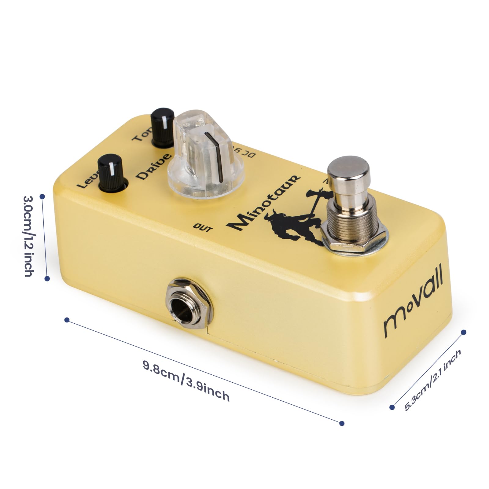 Movall MP-320 Minotaur Overdrive Guitar Effect Pedal Classical Mini Pedal with True Bypass