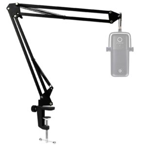 for elgato wave 3 boom arm microphone stand, professional mic boom arm mic stand compatible with elgato wave:3 usb condenser microphone by sunmon