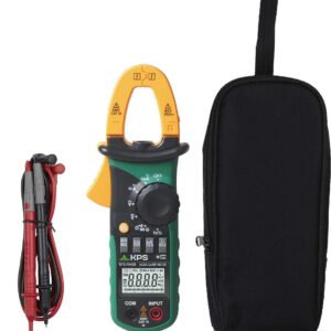 KPS-PA430 Digital Mini Clamp Meter AC/DC Current 400A, AC/CD Voltage 600V, Resistance, Capacity, Duty Cycle 4000 Counts