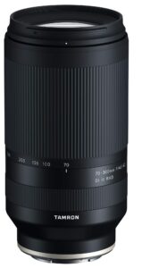 tamron 70-300mm f/4.5-6.3 di iii rxd lens for sony mirrorless full frame/aps-c e-mount, black (renewed)