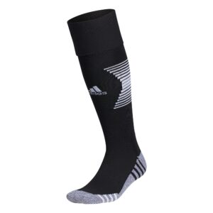 adidas team speed 3 soccer socks (1 pair), black/white, large