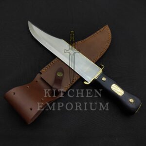 Damascus KE-01371-HK 15.50 Custom handmade D2 Tool Steel Iron Mistress Hunting Knife D2 Tool Steel Iron Mistress Hunting knife, Silver