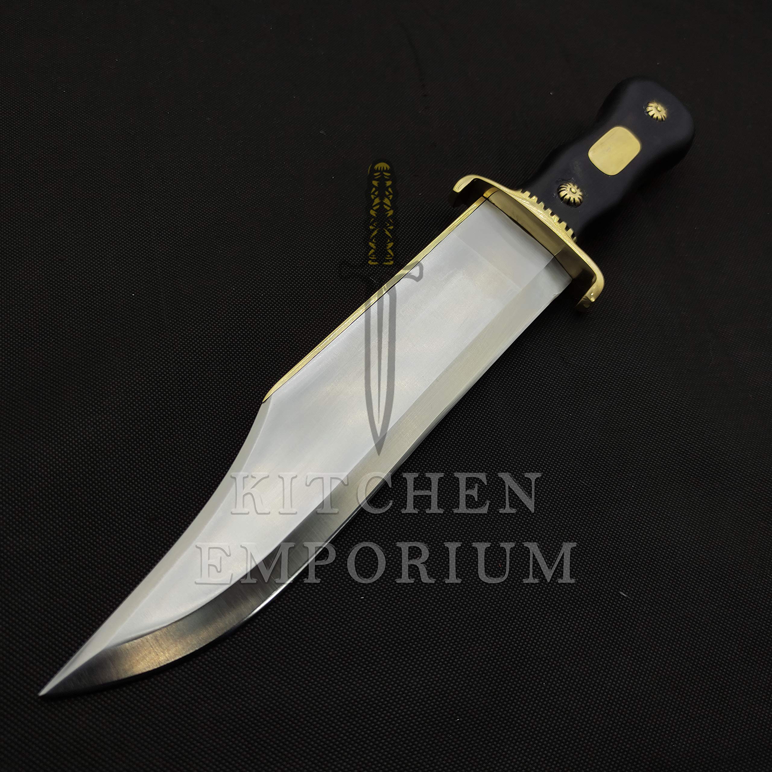 Damascus KE-01371-HK 15.50 Custom handmade D2 Tool Steel Iron Mistress Hunting Knife D2 Tool Steel Iron Mistress Hunting knife, Silver