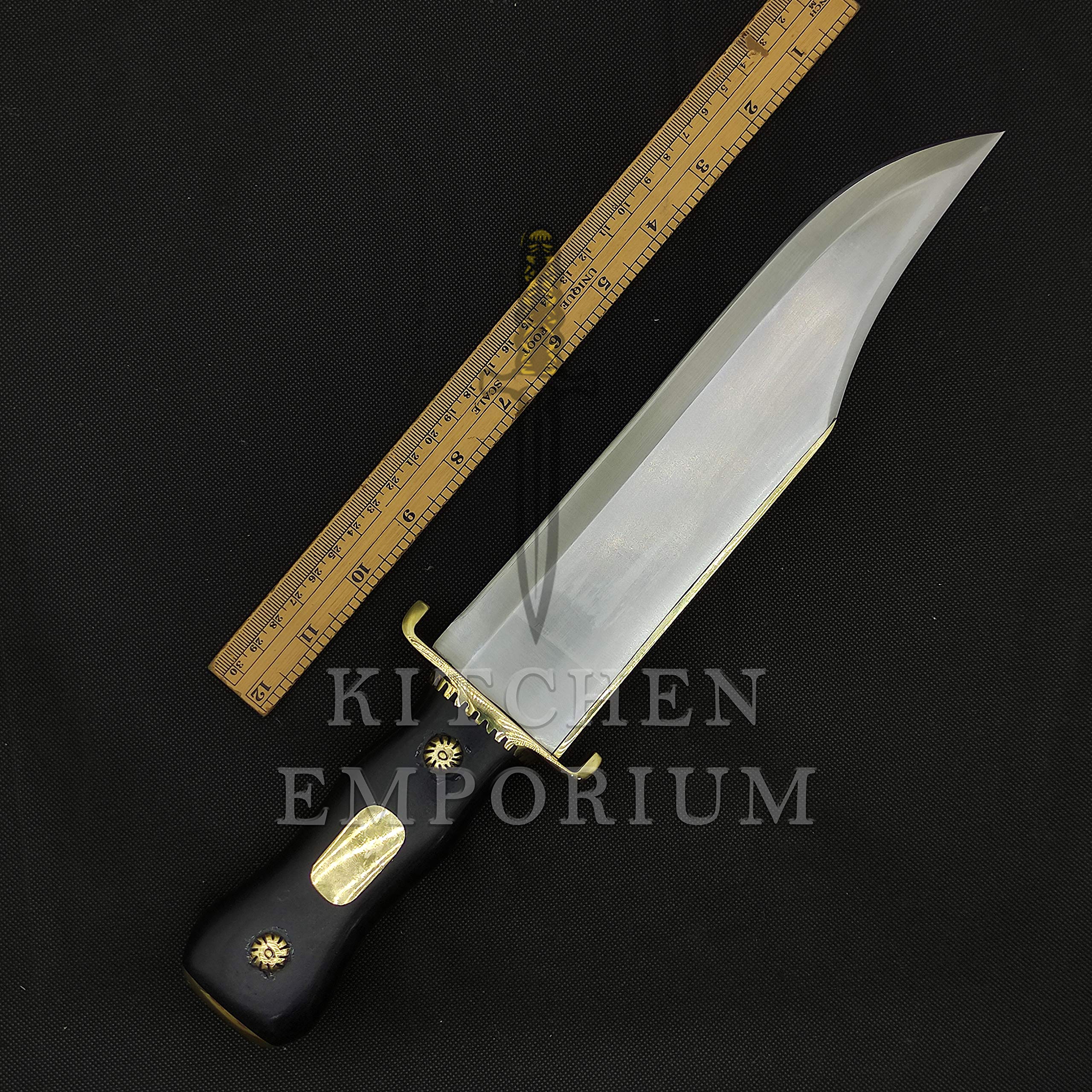 Damascus KE-01371-HK 15.50 Custom handmade D2 Tool Steel Iron Mistress Hunting Knife D2 Tool Steel Iron Mistress Hunting knife, Silver