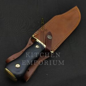 Damascus KE-01371-HK 15.50 Custom handmade D2 Tool Steel Iron Mistress Hunting Knife D2 Tool Steel Iron Mistress Hunting knife, Silver