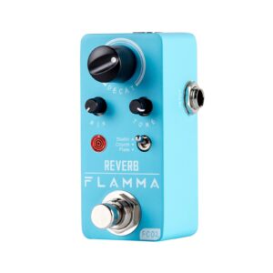 flamma fc02 mini reverb pedal digital guitar pedal with 3 reverb effects church plate studio true bypass