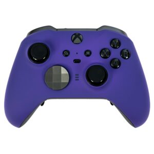 xbox elite series 2 custom soft touch controller - soft touch feel, added grip, vibrant purple color - compatible with xbox one, series x, series s