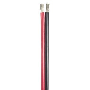 ancor 121802 bonded cable, 8/2 awg (2x8 mm2), flat - 25ft,black/red