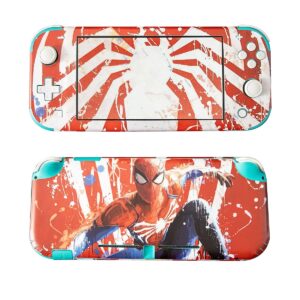 TGDPLUE Skin Sticker for Nintendo Switch Lite,Switch Lite Vinyl Protective Wrap Cover Sticker Full Set Skin Protective Film Sticker-Red