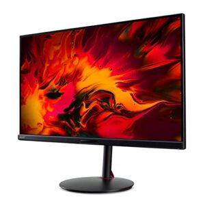 Acer Nitro XV282K KVbmiipruzx 28" UHD (3840 x 2160) Agile-Splendor IPS Gaming Monitor | AMD FreeSync Premium | 144Hz | 1ms | TUV/Eyesafe | 1 Display Port 1.2, 2 HDMI 2.1 & 4 USB Ports,Black