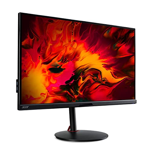 Acer Nitro XV282K KVbmiipruzx 28" UHD (3840 x 2160) Agile-Splendor IPS Gaming Monitor | AMD FreeSync Premium | 144Hz | 1ms | TUV/Eyesafe | 1 Display Port 1.2, 2 HDMI 2.1 & 4 USB Ports,Black