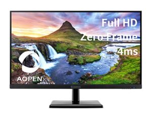 aopen by acer 27ch2 bix 27" full hd (1920 x 1080) ips monitor | 75hz refresh rate | 4ms response time | 1 x