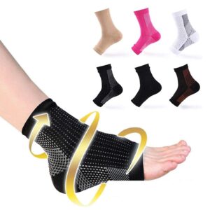 6 pairs dr sock soothers socks anti fatigue compression foot sleeve support brace sock (set a, l/xl)