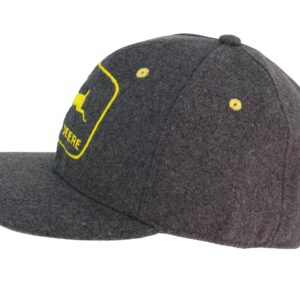 John Deere Faux Melton Wool-Charcoal-Os