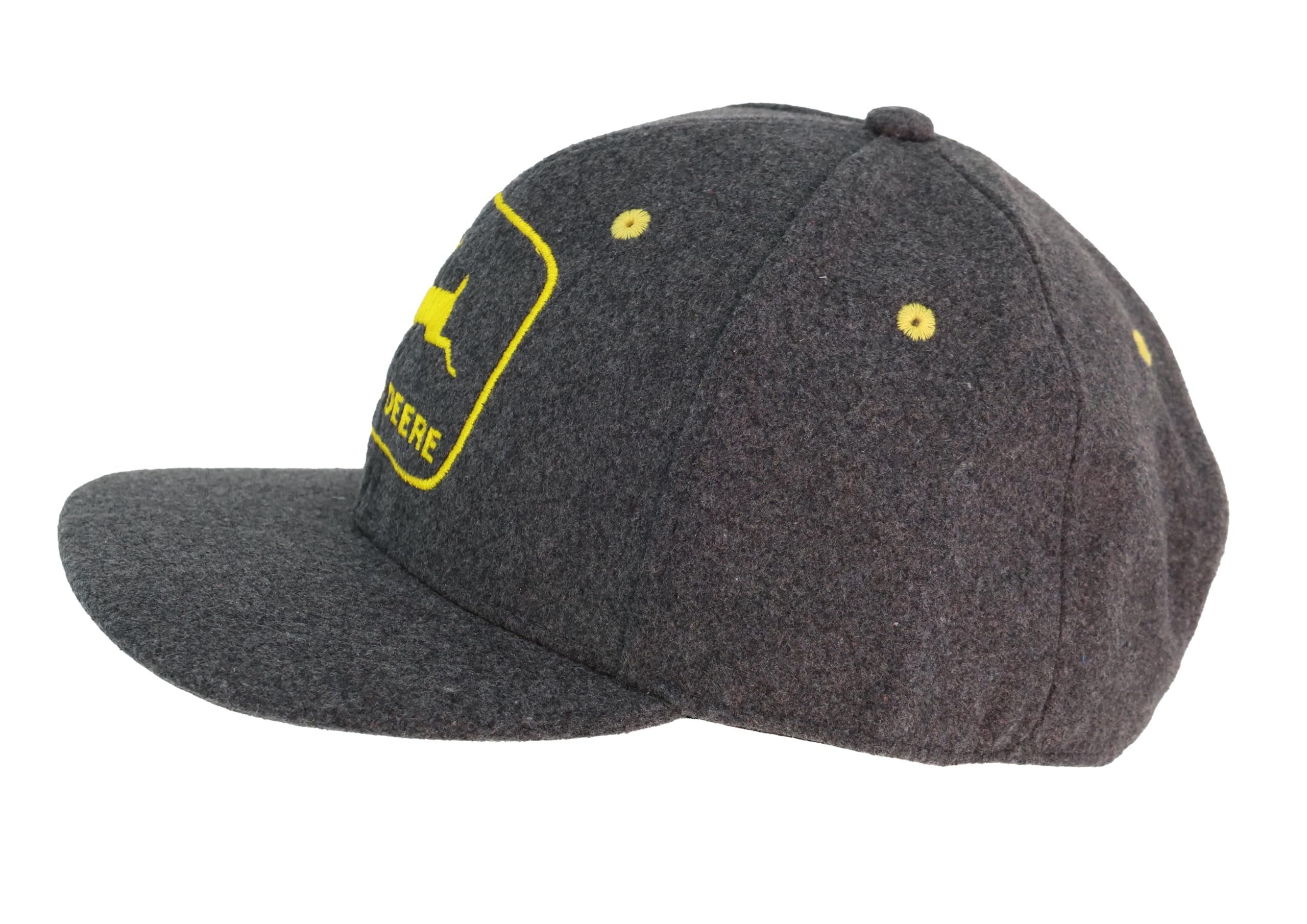 John Deere Faux Melton Wool-Charcoal-Os