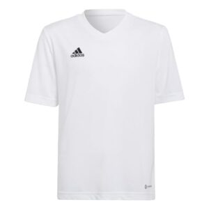 adidas kids' entrada 22 jersey, white, medium