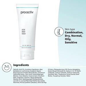 Proactiv Acne Body Wash - Exfoliating Body Wash for Sensitive Skin, Salicylic Acid Cleanser with Soothing Shea Butter & Cocoa Butter - 9 oz.