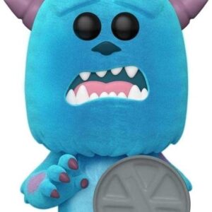 Funko Pop! Disney: Monsters Inc 20th - Sulley + Lid, Amazon Exclusive (Flocked)