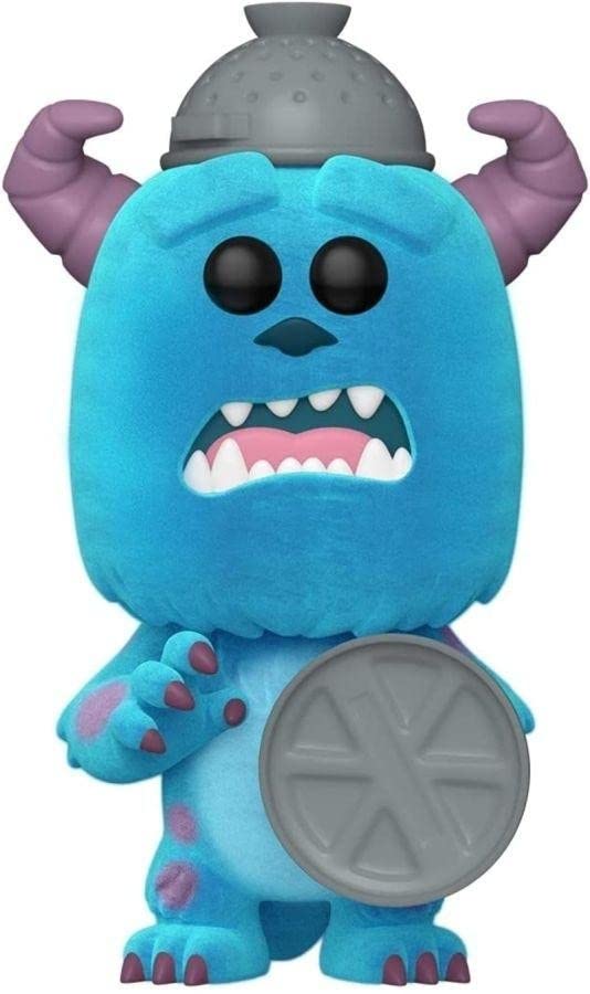 Funko Pop! Disney: Monsters Inc 20th - Sulley + Lid, Amazon Exclusive (Flocked)