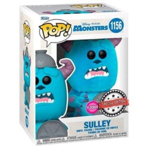 Funko Pop! Disney: Monsters Inc 20th - Sulley + Lid, Amazon Exclusive (Flocked)