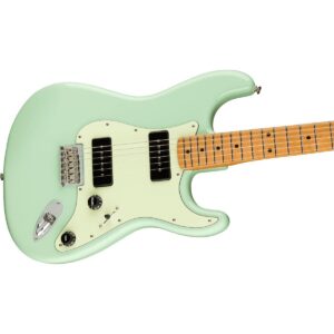 Fender Noventa Stratocaster Electric Guitar, Surf Green, Maple Fingerboard