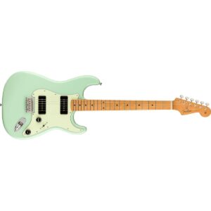 Fender Noventa Stratocaster Electric Guitar, Surf Green, Maple Fingerboard