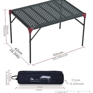 iClimb 2 Extendable Folding Table and 1 Pack Connecting Plates and 2 Lantern Hanger Bundle, Ultralight Compact for Many People Camping Backpacking Beach Concert BBQ Party