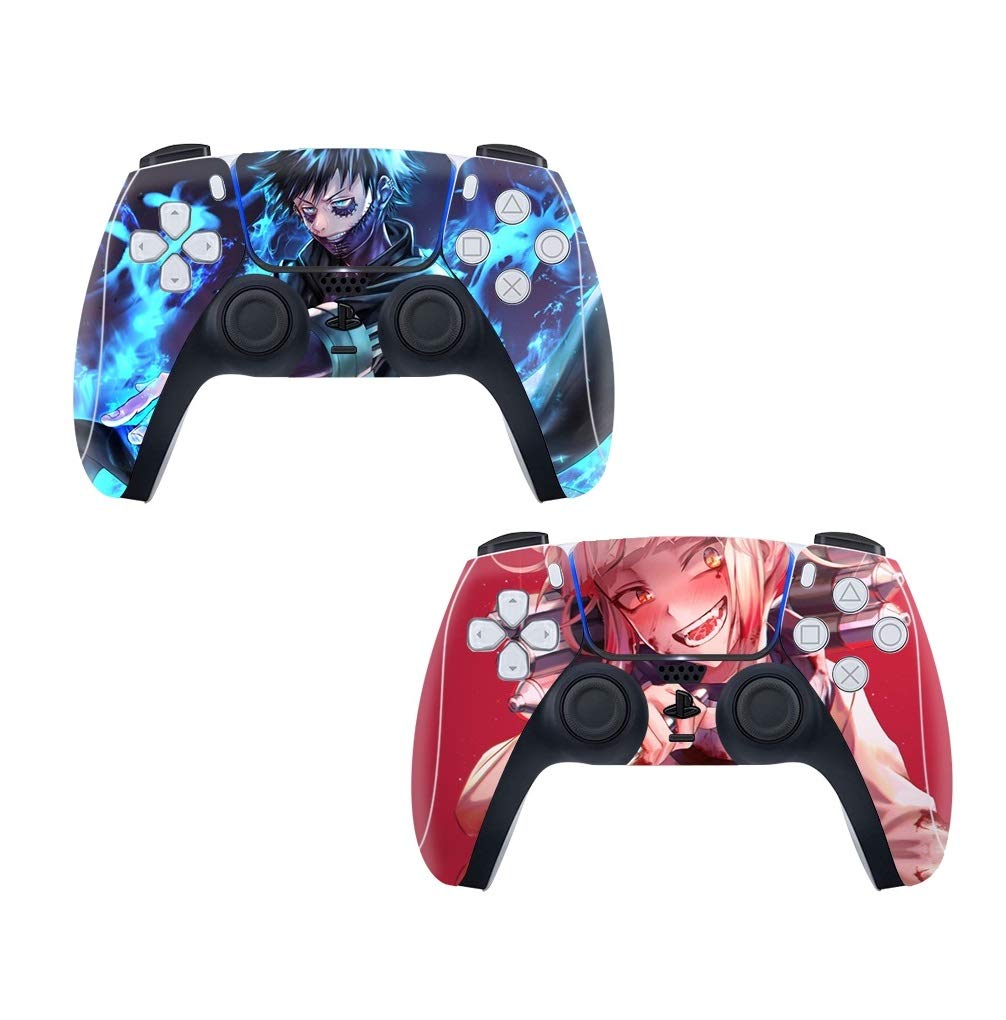 EBTY-Dreams Inc. - Set of 2 Boku no Hero Academia Toga Himiko, Dabi Vinyl Skin Sticker Decal Protector For Playstation 5 (PS5) Controllers