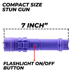 FIGHTSENSE (12 Pc) Wholesale Heavy Duty Flashlight Stun Gun - High Voltage Police Grade Strength - Rechargeable Batteries - Bright LED Flashlight with Three Modes (Multi X12)