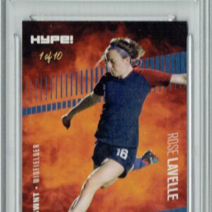 Rose Lavelle 2019 HYPE #23 Blue SSP, 1 of 10 Made Rookie Card USWNT USA PGI 10